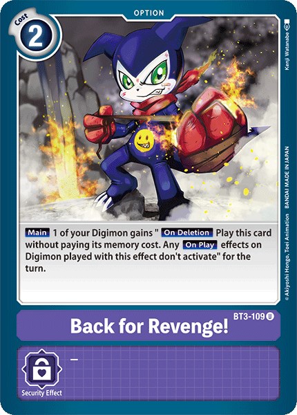 Back for Revenge! - Release Special Booster - Digimon Card Game