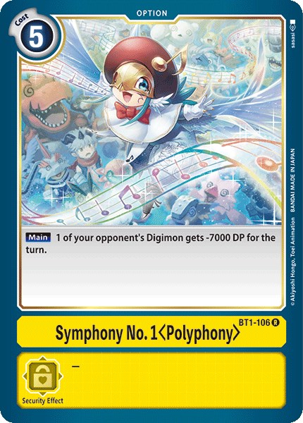 Symphony No. 1 (Polyphony) - Release Special Booster - Digimon Card Game