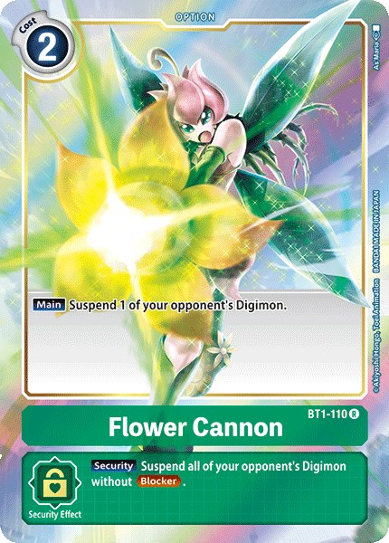 Flower Cannon (Alternate Art) - Release Special Booster - Digimon Card Game