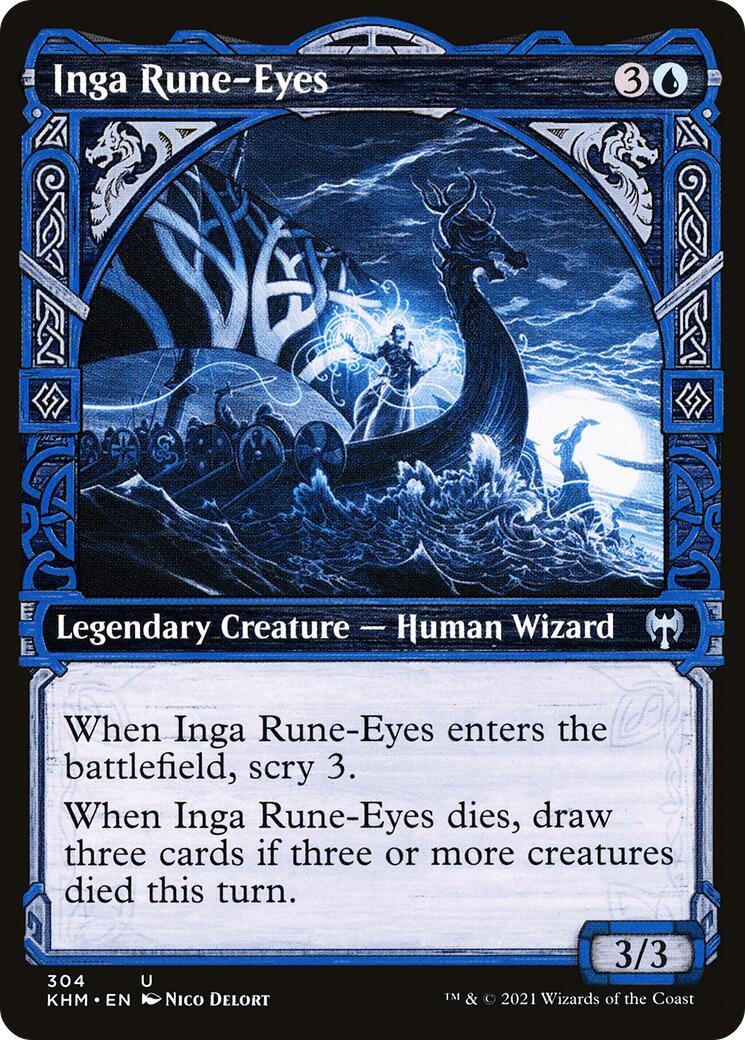 Inga Rune-Eyes (Showcase) - Kaldheim - Magic: The Gathering