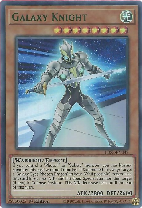 Galaxy Knight (Green) - Legendary Duelists: Season 2 - YuGiOh