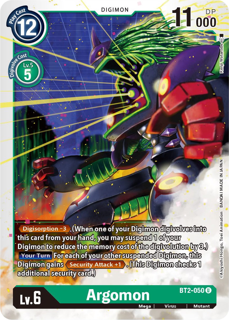 Argomon - BT2-050 - Release Special Booster - Digimon Card Game