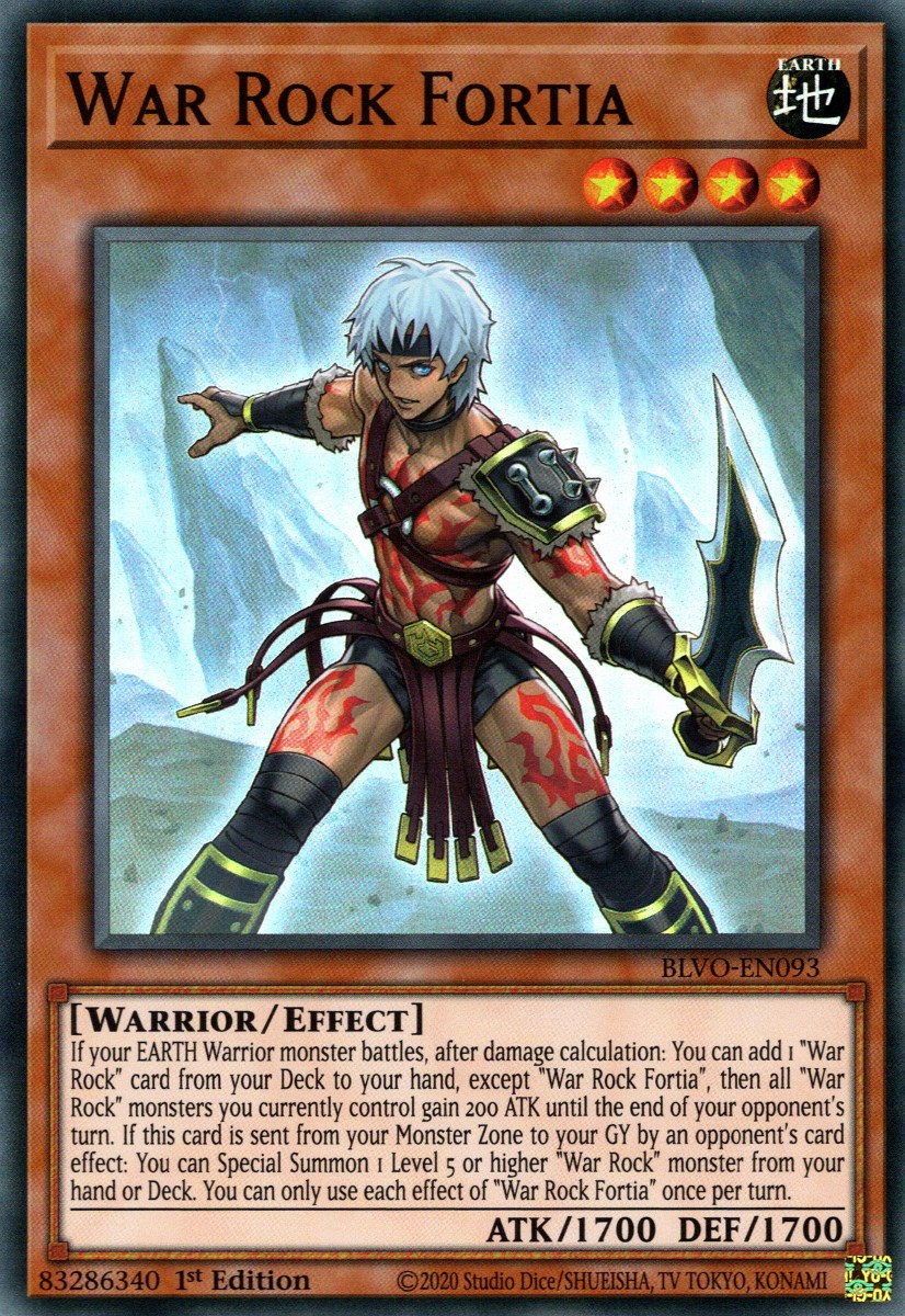 War Rock Fortia - Blazing Vortex - YuGiOh