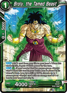 Broly, the Tamed Beast - Battle Evolution Booster - Dragon Ball Super ...