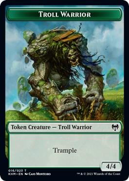 Troll Warrior Token - Kaldheim - Magic: The Gathering