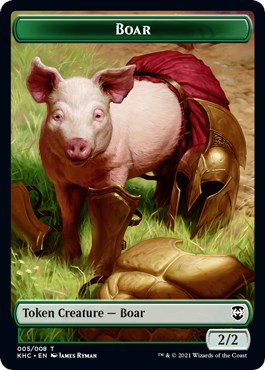 Boar // Spirit Double-sided Token - Commander: Kaldheim - Magic: The ...