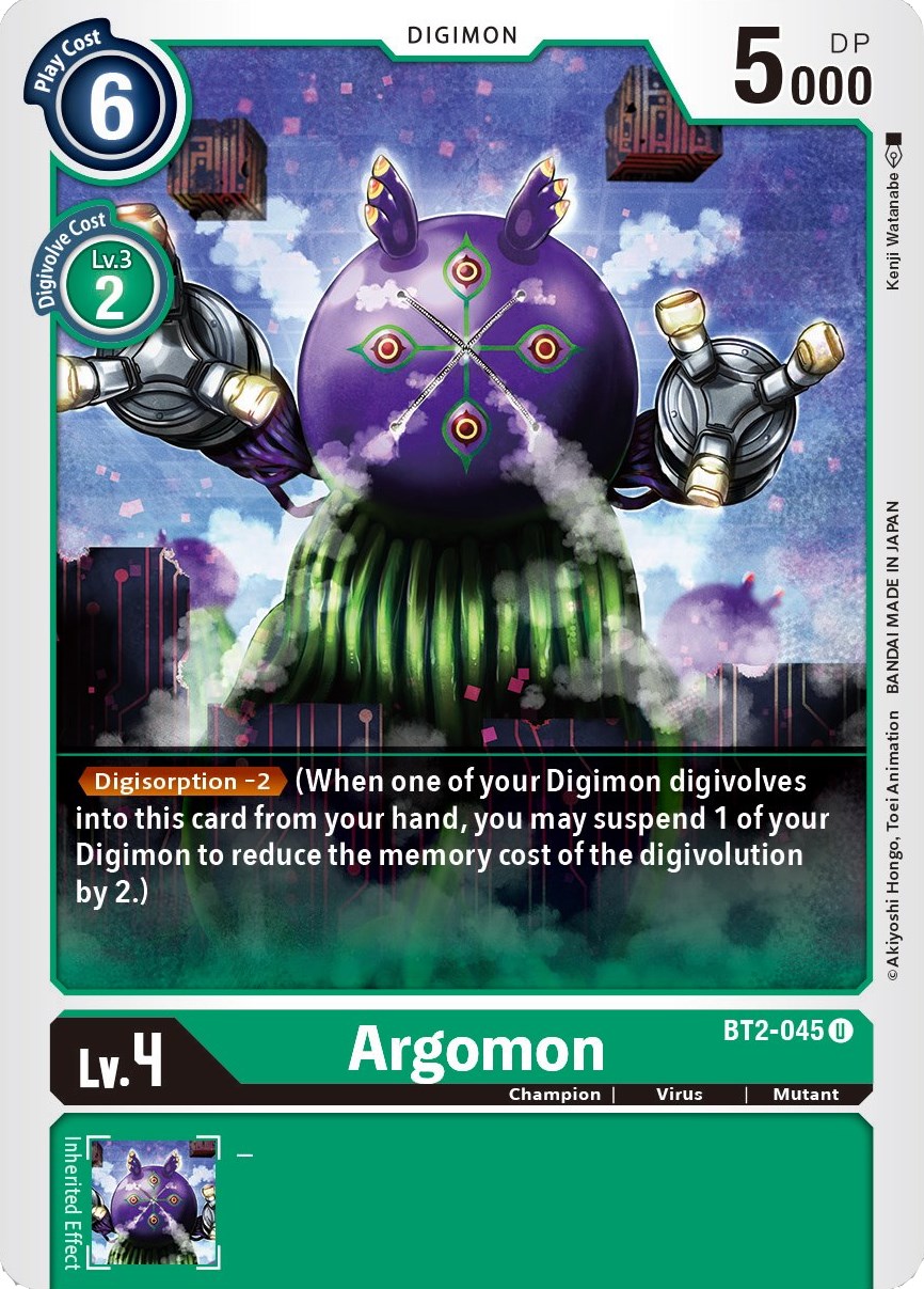 Argomon - BT2-045 - Release Special Booster - Digimon Card Game
