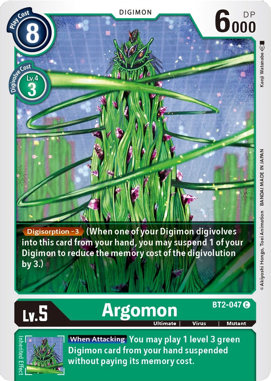 Argomon - BT2-047 - Release Special Booster - Digimon Card Game