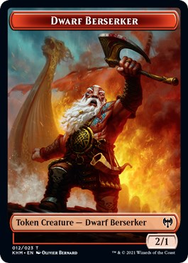 Dwarf Berserker // Replicated Ring Double-sided Token - Kaldheim ...