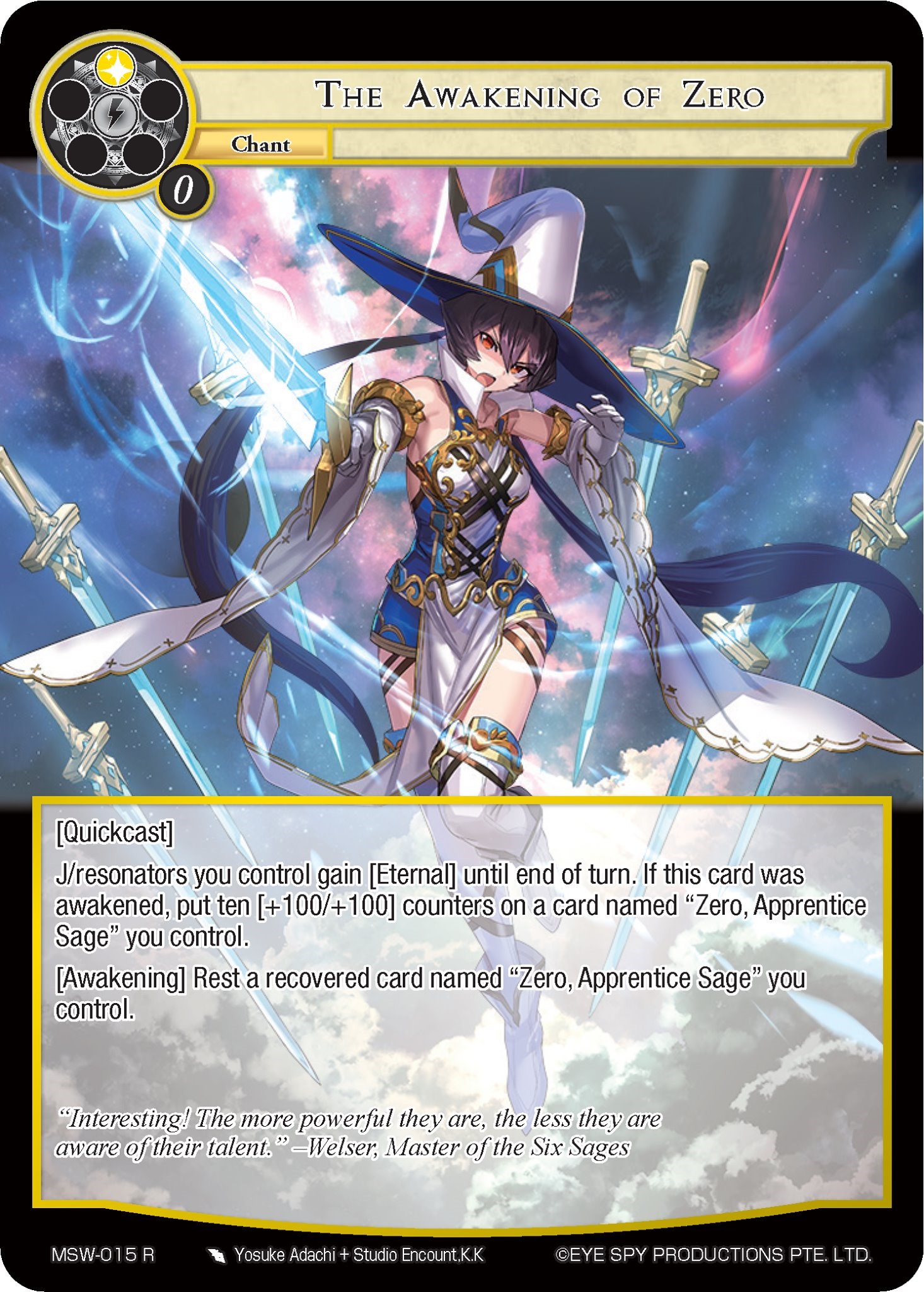 The Awakening of Zero - The Magic Stone War - Zero - Force of Will