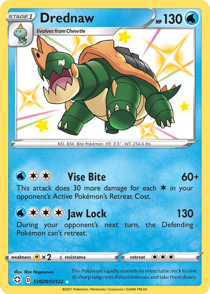 Drednaw - Shining Fates: Shiny Vault - Pokemon