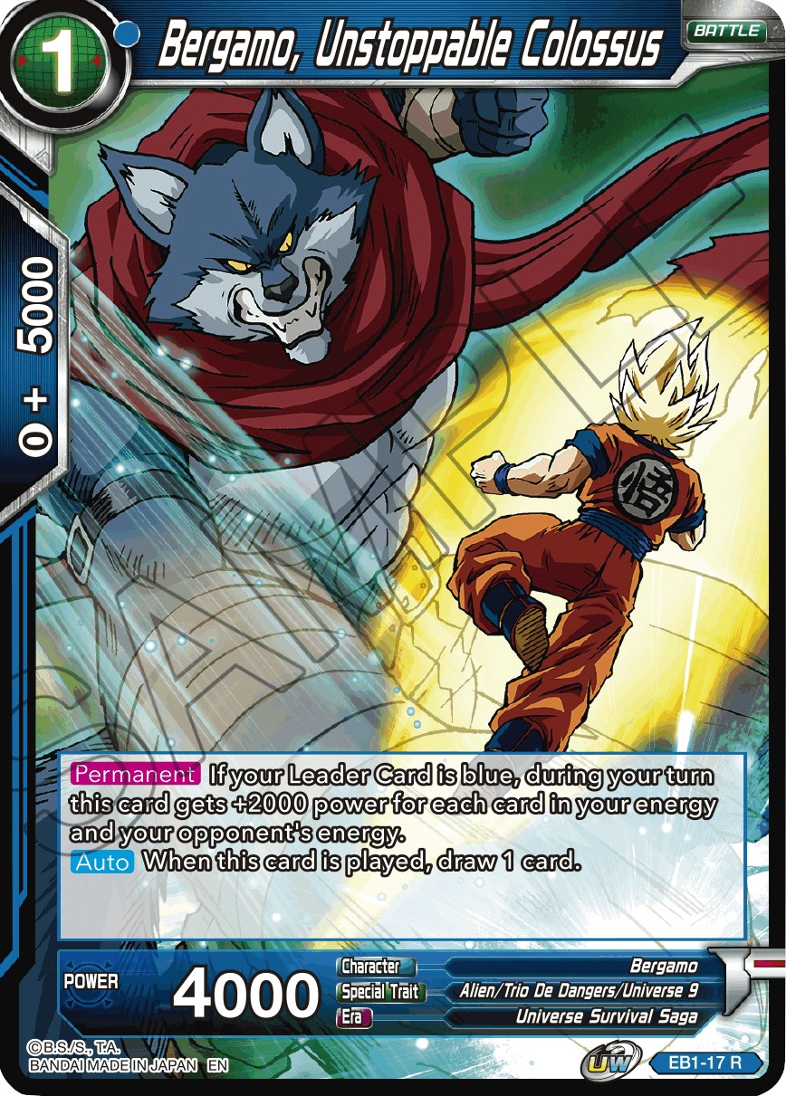 Bergamo, Unstoppable Colossus - Battle Evolution Booster - Dragon Ball ...