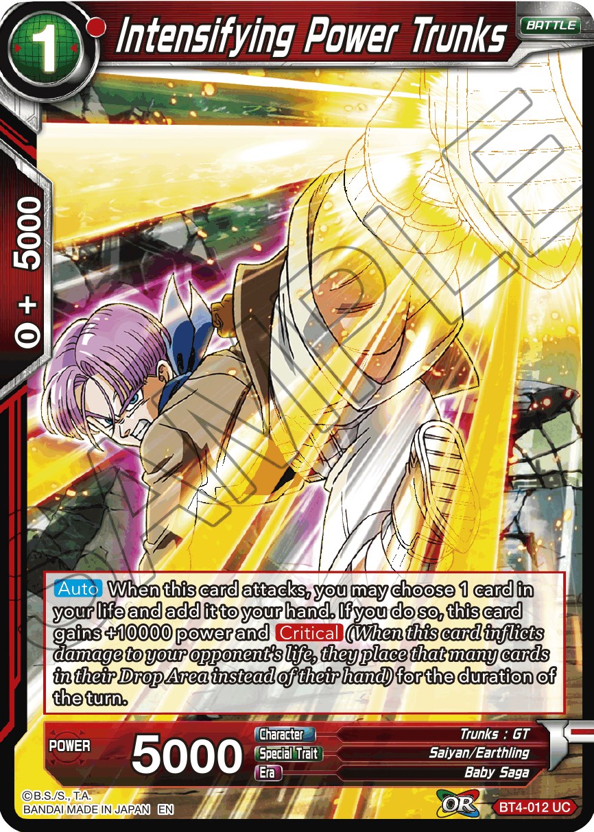 Intensifying Power Trunks (Reprint) - Battle Evolution Booster - Dragon ...
