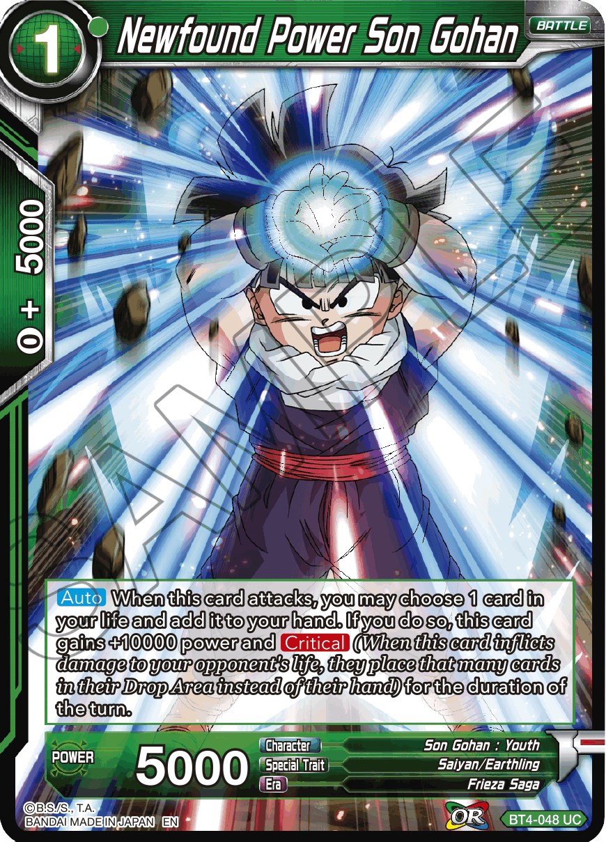 Newfound Power Son Gohan (Reprint) - Battle Evolution Booster - Dragon ...