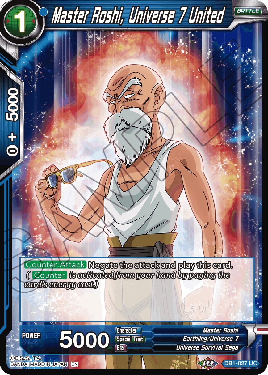 Master Roshi, Universe 7 United (Reprint) - Battle Evolution Booster ...