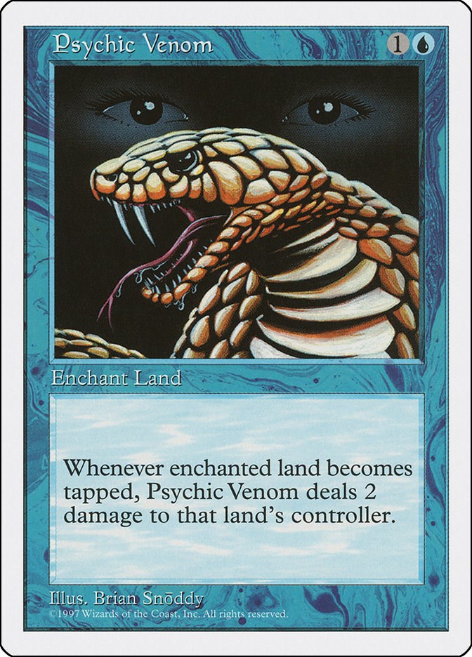 Psychic Venom - Fifth Edition - Magic: The Gathering