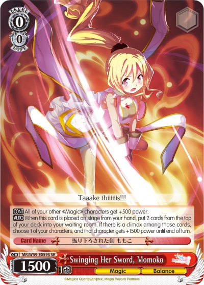 Swinging Her Sword, Momoko (SR) - Magia Record: Puella Magi Madoka Magica [Side Story] (Mobile ...