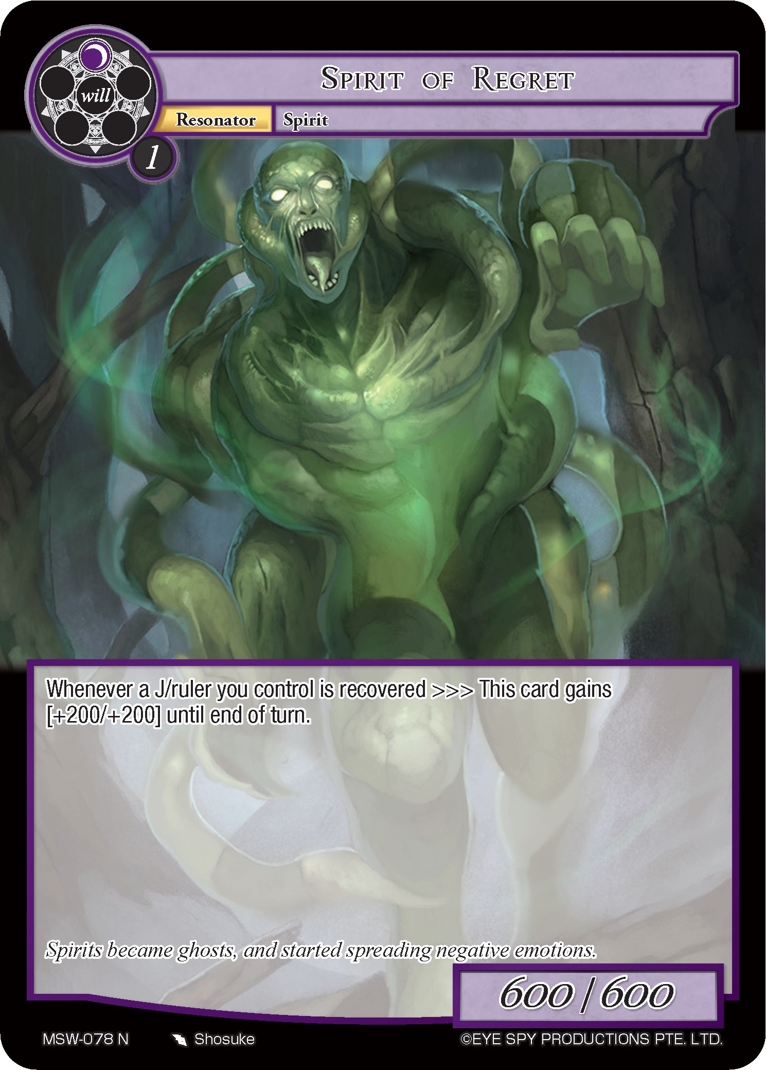 Spirit of Regret - The Magic Stone War - Zero - Force of Will