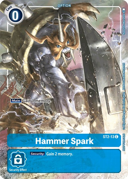 Hammer Spark - ST2-13 (Tamer's Evolution Box) - Starter Deck 02 ...