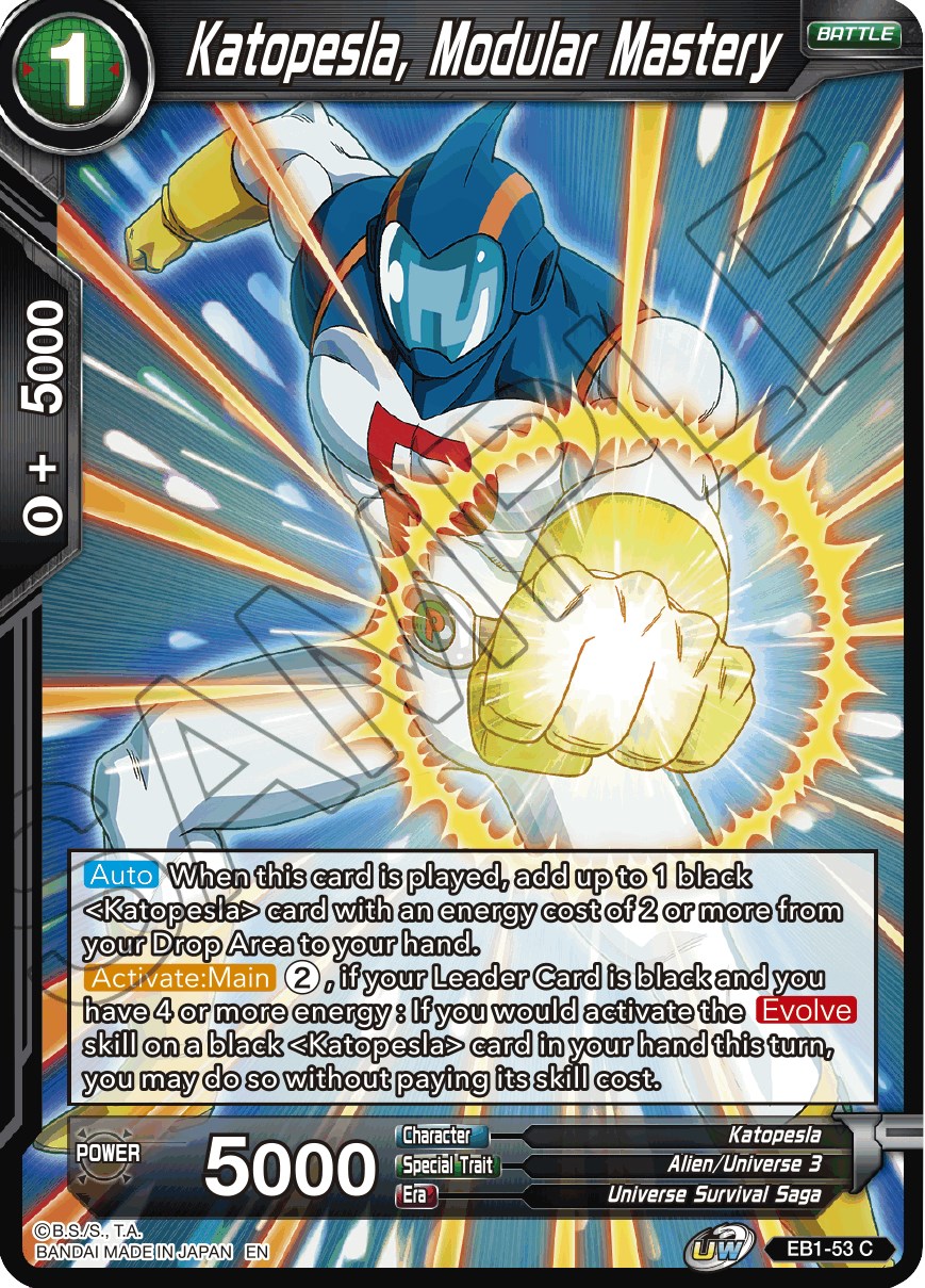 Katopesla, Modular Mastery - Battle Evolution Booster - Dragon Ball ...