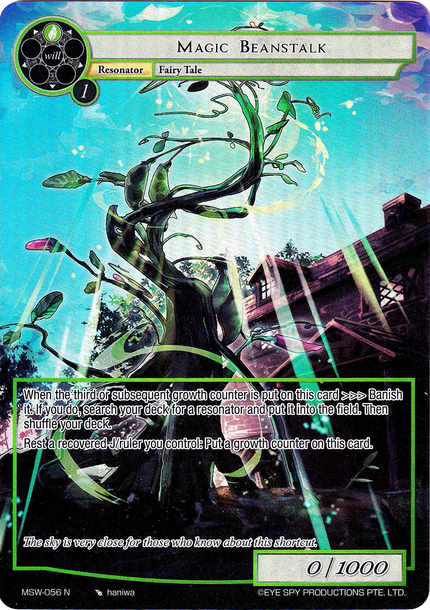 Magic Beanstalk (Full Art) - The Magic Stone War - Zero - Force of Will