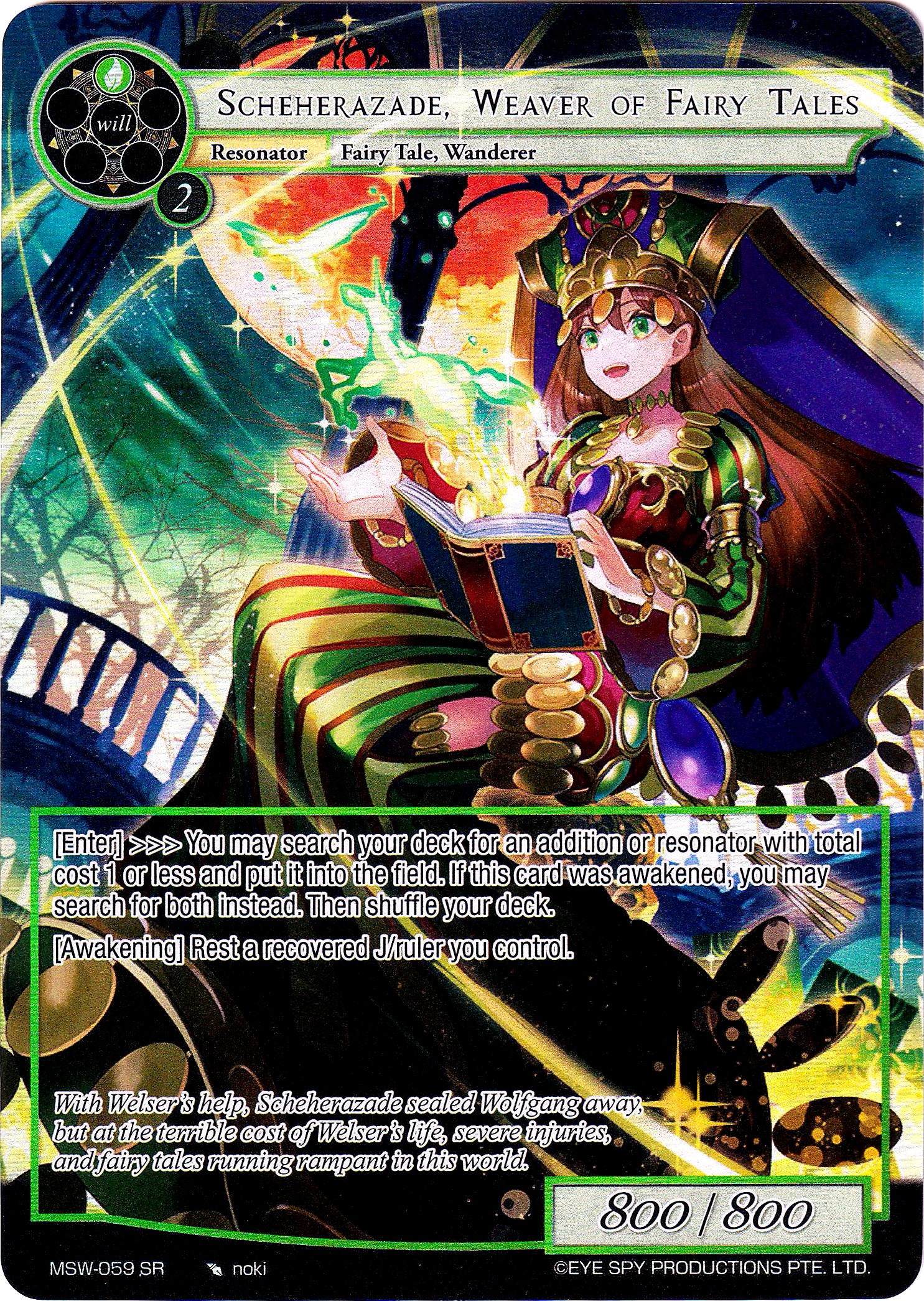 Scheherazade, Weaver of Fairy Tales (Full Art) - The Magic Stone War ...