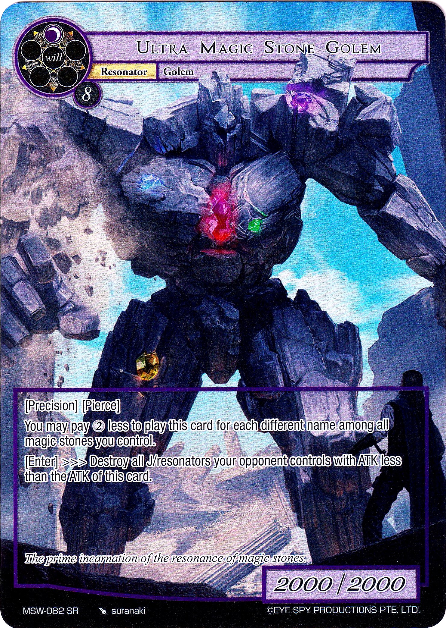 Ultra Magic Stone Golem (Full Art) - The Magic Stone War - Zero - Force ...
