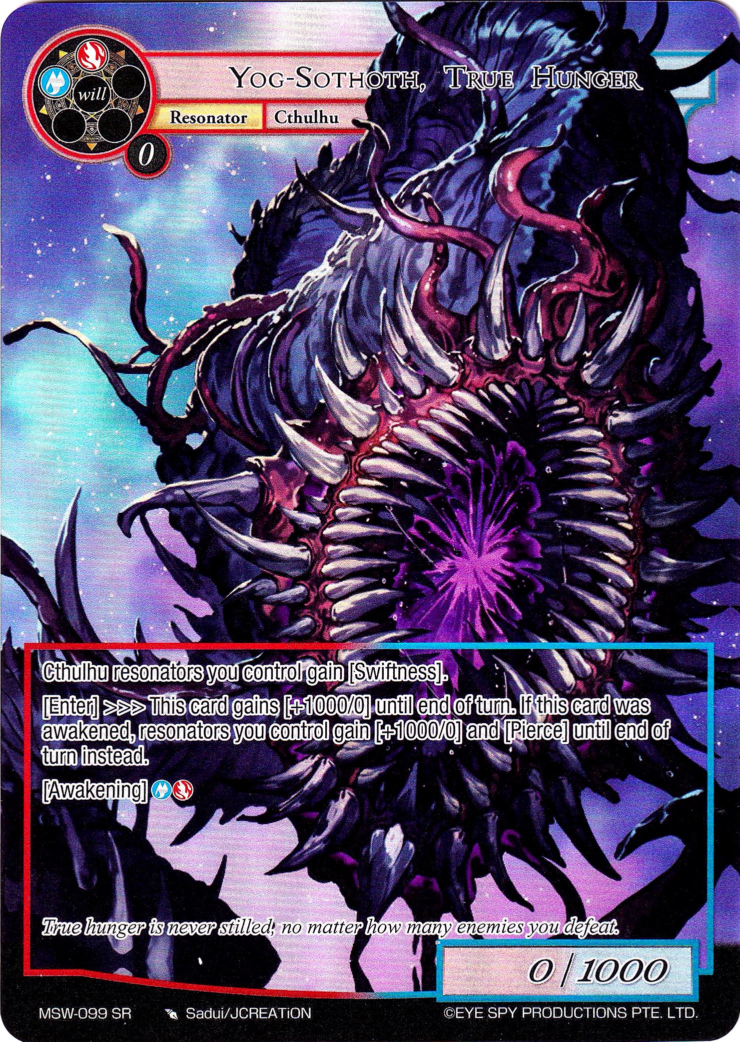 Yog-Sothoth, True Hunger (Full Art) - The Magic Stone War - Zero ...