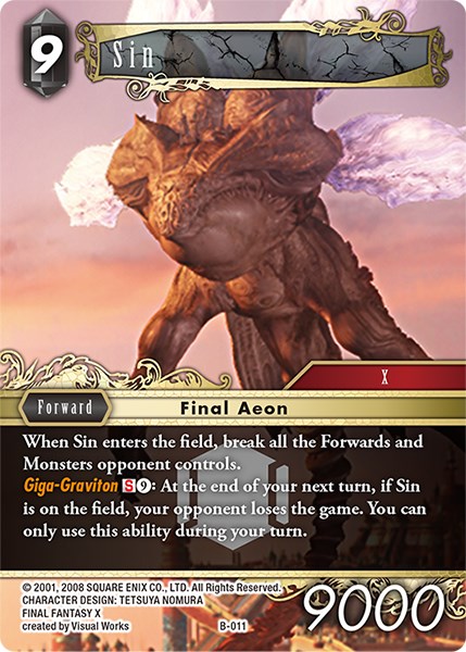 Sin - Boss Deck: Chaos - Final Fantasy TCG