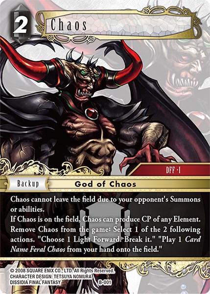 Chaos - Boss Deck: Chaos - Final Fantasy TCG