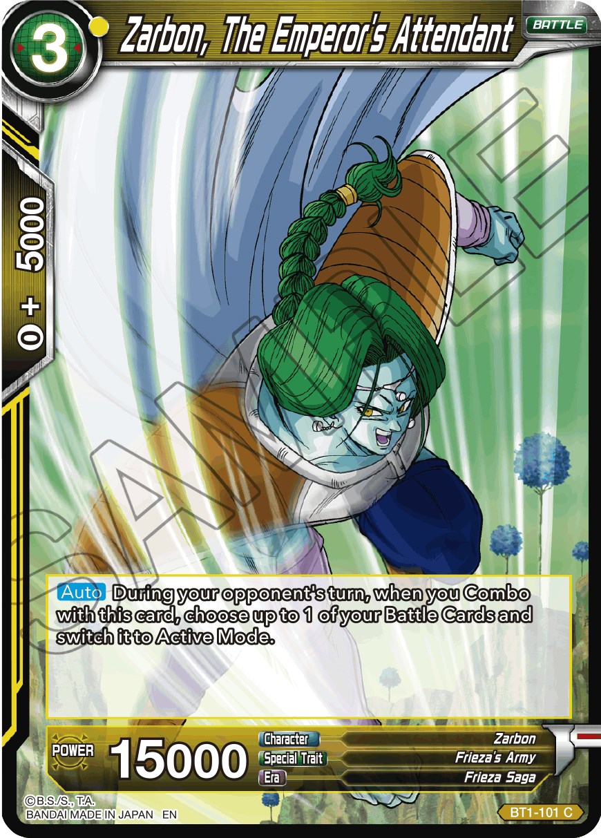 Zarbon, The Emperor's Attendant (Reprint) - Battle Evolution Booster ...