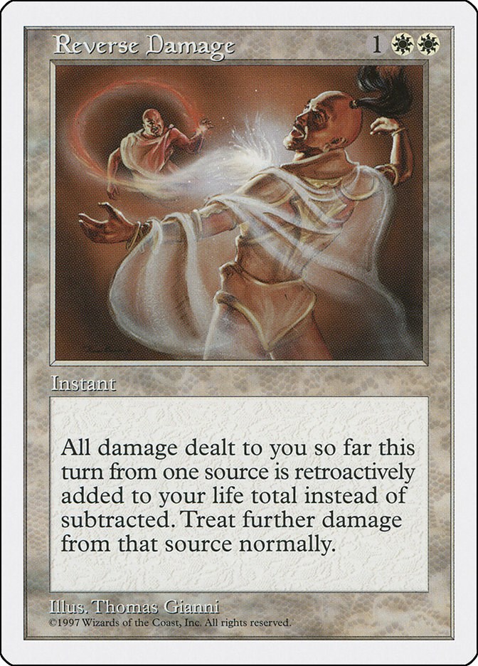 Reverse Damage - Fifth Edition - Magic: The Gathering