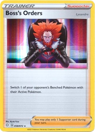 Boss's Orders - 058/072 - Deck Exclusives - Pokemon