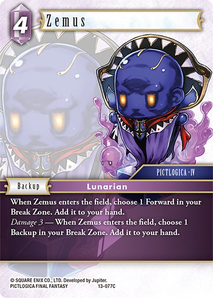 Zemus - Opus XIII: Crystal Radiance - Final Fantasy TCG