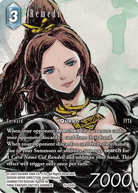 Remedi (Full Art) - Opus XIII: Crystal Radiance - Final Fantasy TCG