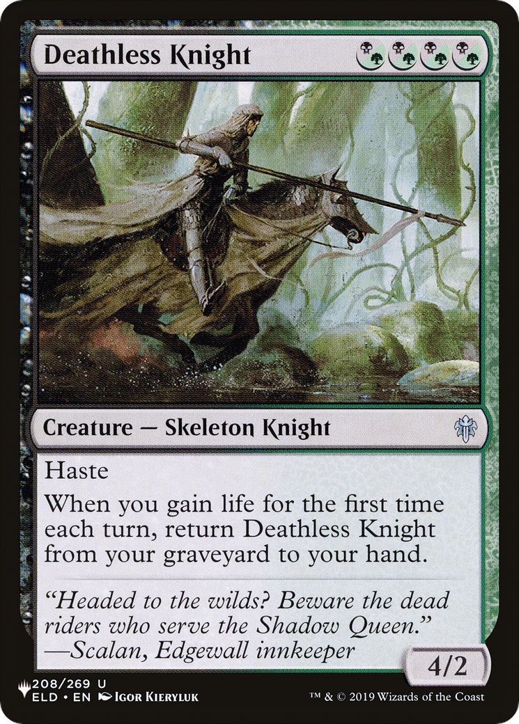 Deathless Knight - The List Reprints - Magic: The Gathering