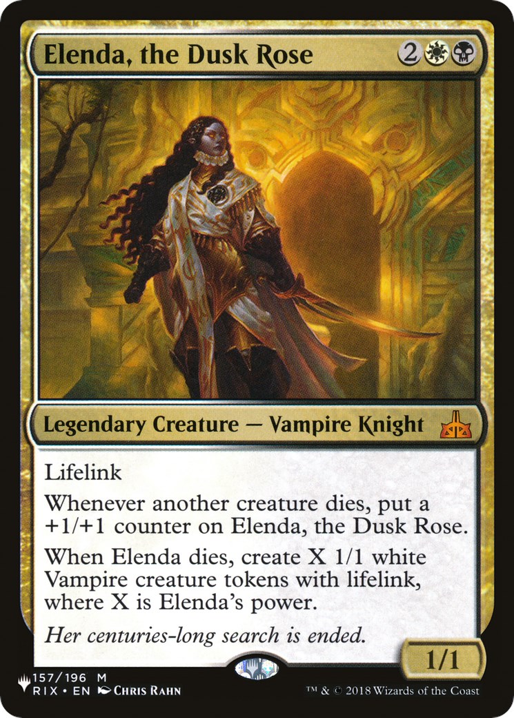 Elenda, the Dusk Rose - The List Reprints - Magic: The Gathering