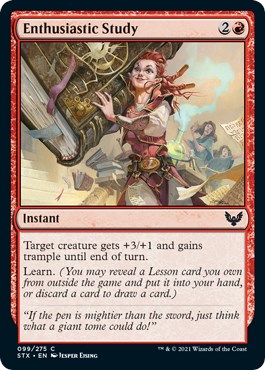 Enthusiastic Study - Strixhaven: School of Mages - Magic: The Gathering