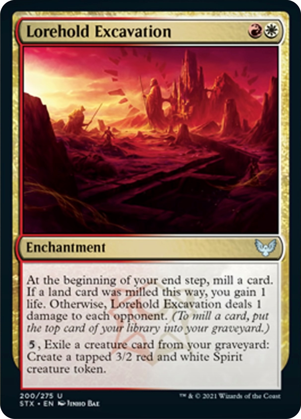 Lorehold Excavation - Strixhaven: School of Mages - Magic: The Gathering