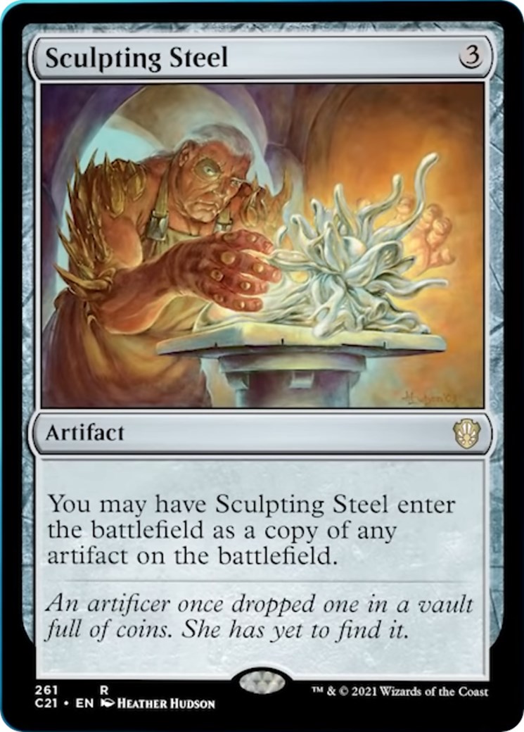 Sculpting Steel - Commander 2021 - Magic: The Gathering