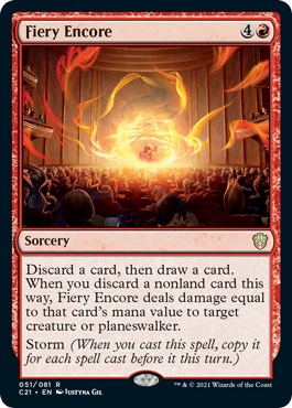 Fiery Encore - Commander 2021 - Magic: The Gathering