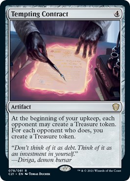 Tempting Contract - Commander 2021 - Magic: The Gathering