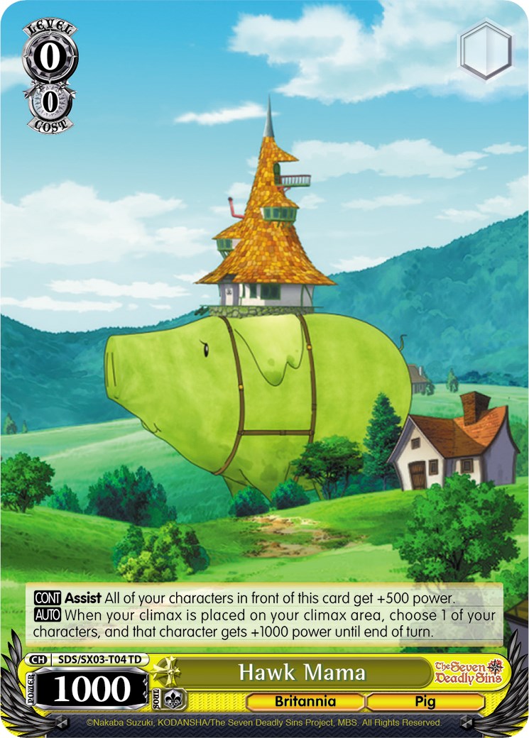 Hawk Mama - The Seven Deadly Sins - Weiss Schwarz