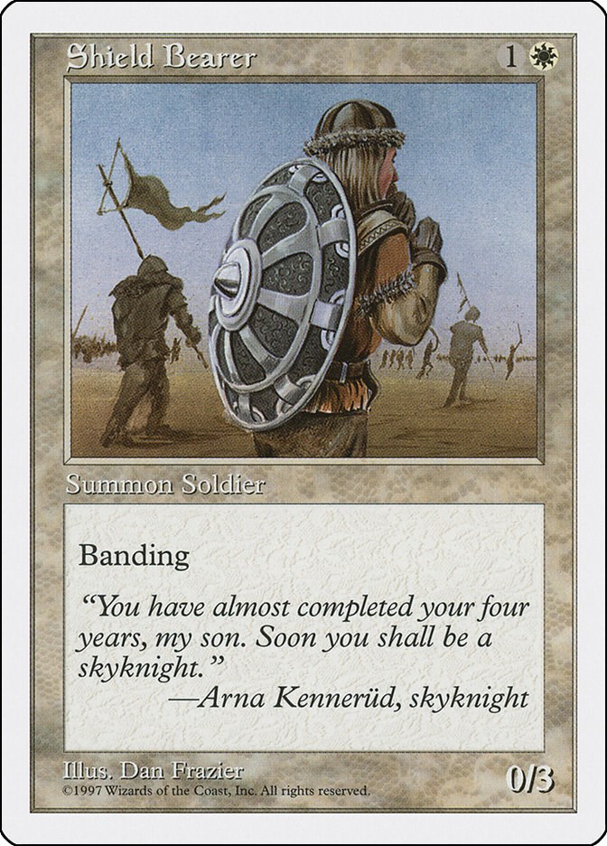 Shield Bearer - Fifth Edition - Magic: The Gathering