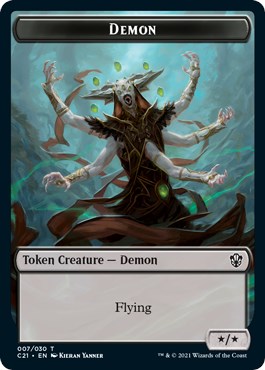 Demon // Fungus Beast Double-sided Token - Commander 2021 - Magic: The ...