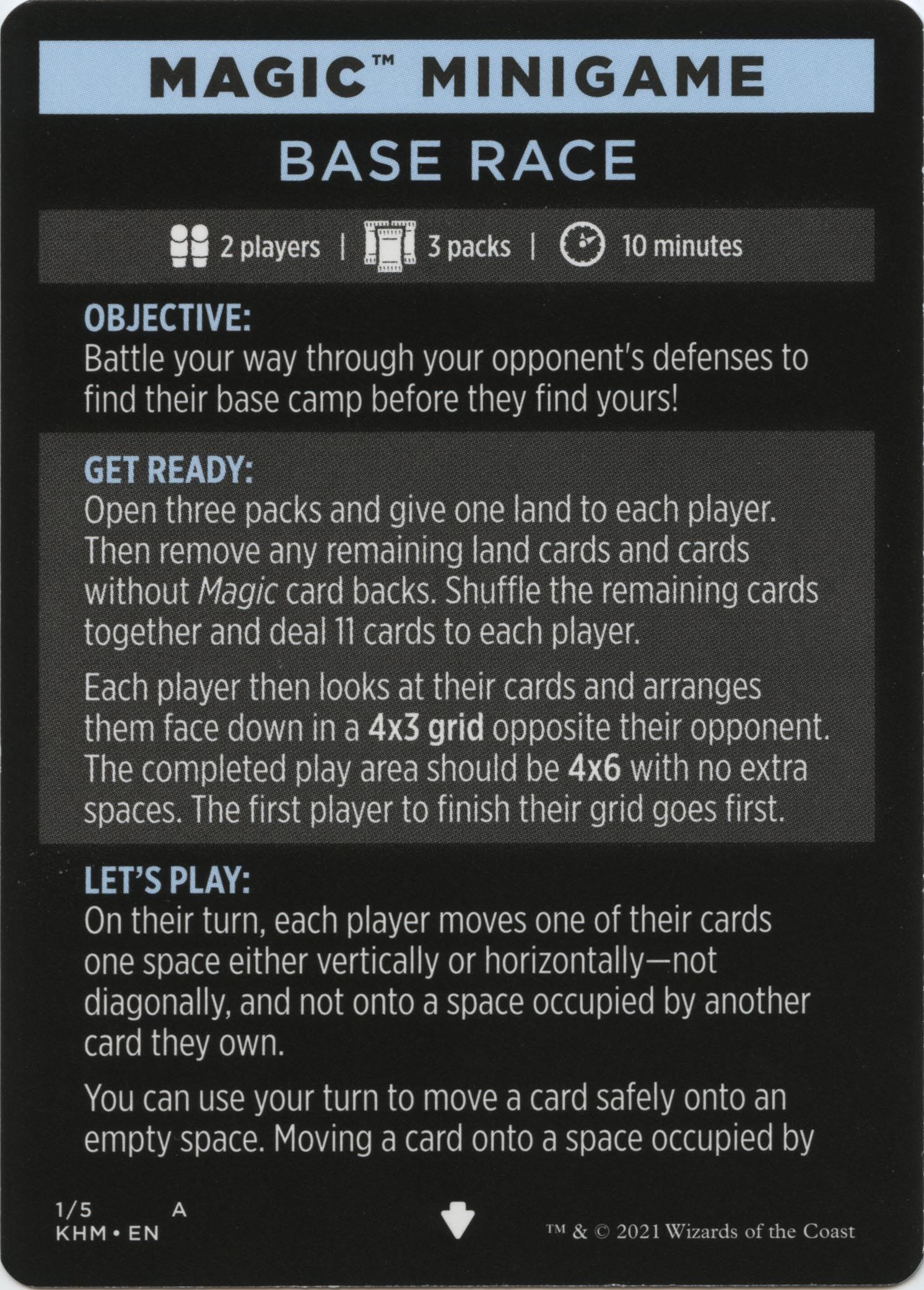 Magic Minigame: Base Race - Kaldheim - Magic: The Gathering