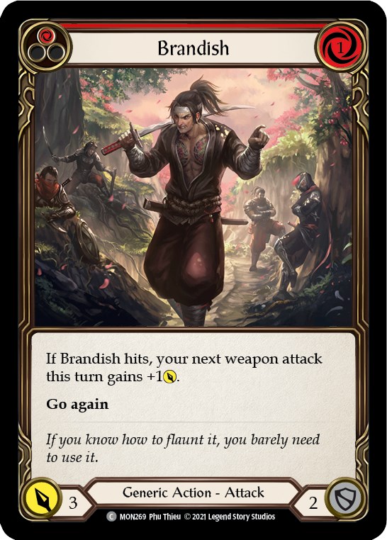 Brandish (Red) - Monarch - Flesh and Blood TCG