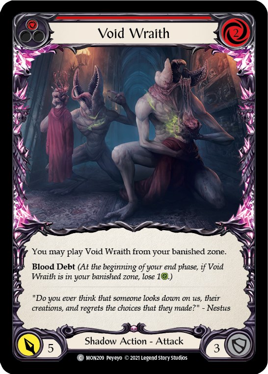 Void Wraith (Red) - Monarch - Flesh and Blood TCG