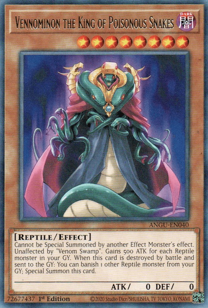 Vennominon the King of Poisonous Snakes - Ancient Guardians - YuGiOh