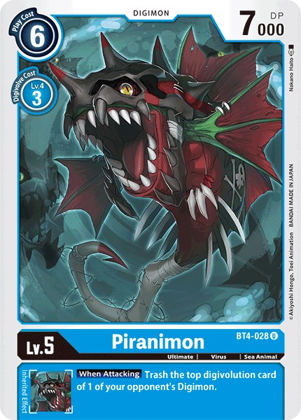 Piranimon - Great Legend - Digimon Card Game
